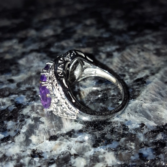 Karis | Jewelry | Karis Amethyst Silver Antique Ring | Poshmark